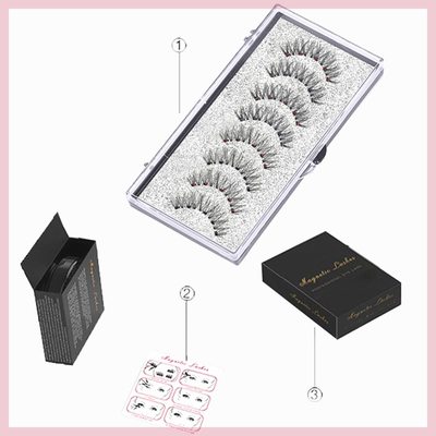 5 Magnets 3D Magnetic False Eyelashes Handmade Artificial