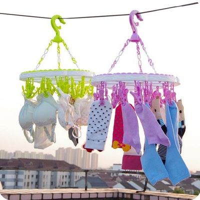 Windproof Clothespin Thickening Plastic Clothes Clip