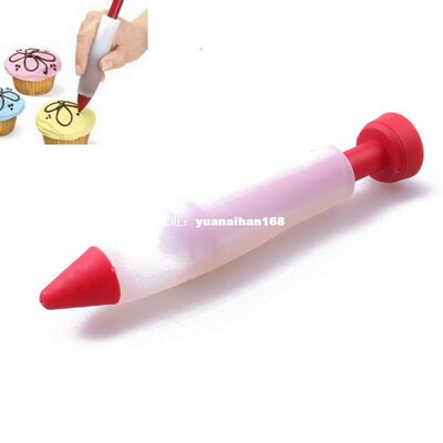 好货Cake pen dessert decorating Syringe Cylinder Silicone Wr
