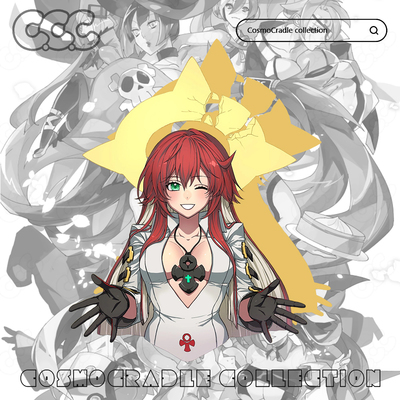 罪恶装备系列 婕克欧·瓦伦丁 UV转印防水贴纸