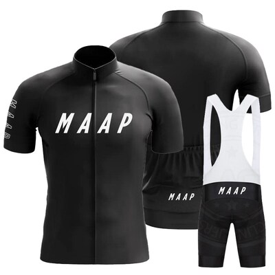 2023PAS骑行服夏季背带短裤骑行短袖套装公路自行车骑行服牛奶丝