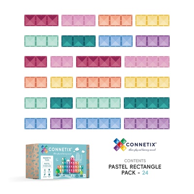 【新品试用】粉彩色矩形套装（24pcs）
