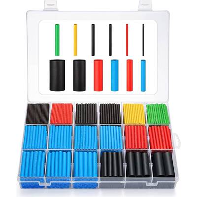 1120PCS热收缩管2:1,Eventronic电线电缆缠绕组合电绝缘热收缩