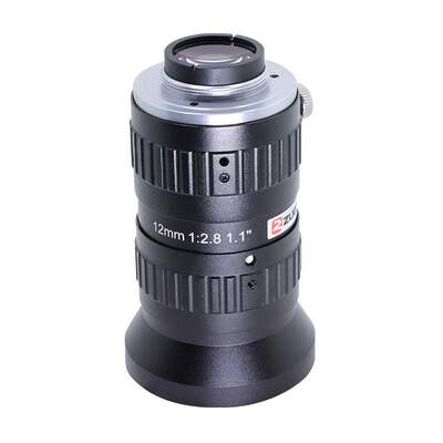 ZLKC中联科创12mm工业镜头HK1228MP25高清2500万像素1.1“C口镜头