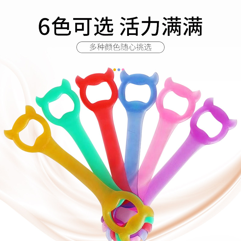 硅胶拉力器弹力绳拉伸绳练手臂胳膊拉力绳开背办公室健身器材女