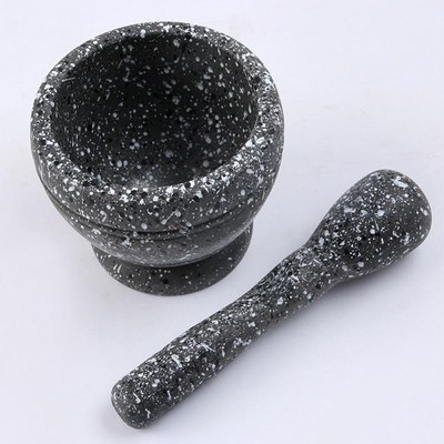 Pestle Grinder Wooden White Granite  Grinder Mortar Grinding