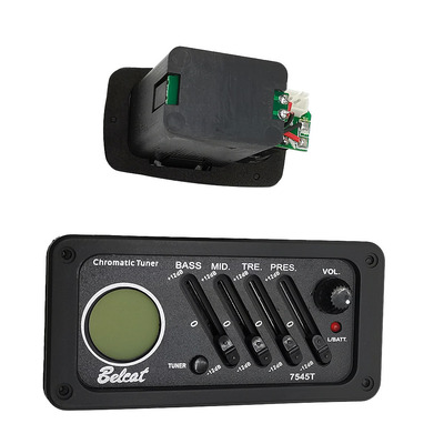 EQ-7545T四段民谣古典木吉他拾音器带液晶调频音木吉他拾音器