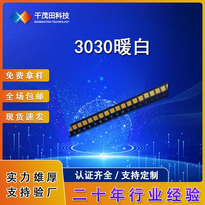 LED3030 110-120LM3030LED暖白色1W暖白光3000K白光高光效灯珠