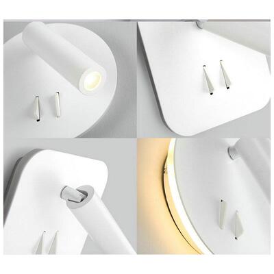 北JOL140酒代店客房客厅卧室床阅头壁灯led欧读灯现简约双控可旋