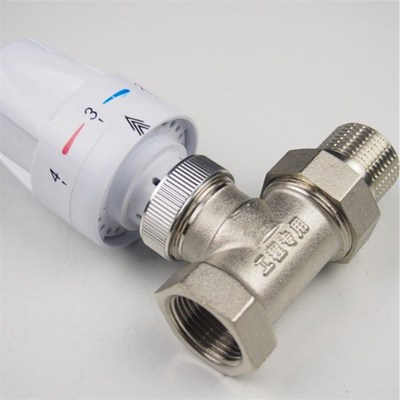自动温控阀 恒温阀内外丝接头暖气阀 4分6分 手动暖气温度控制阀