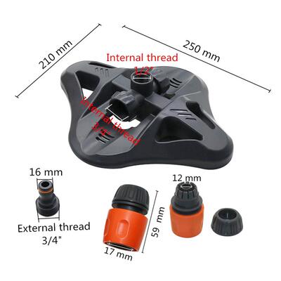 极速Adjustable 360 Degree 3-arm Rotating Sprinklers Grass La