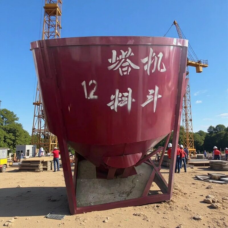 建筑工地歪嘴水泥砂浆漏斗 混凝土塔机吊斗 锥形斜口漏斗