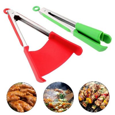 Silicone Gadget Heat Resistant 2 in 1 Kitchen Spatula and