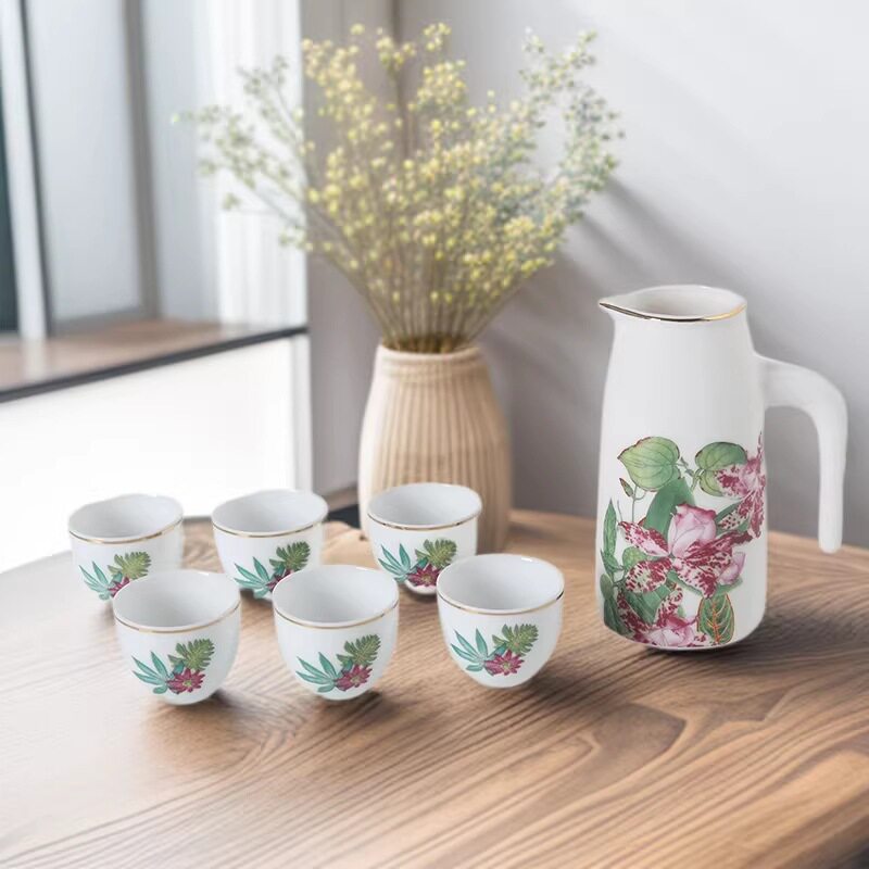 丛林酒具杯欧式田园风咖啡套具简约冷水壶咖啡壶咖啡具茶具创意