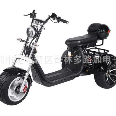 EEC哈雷电动三轮车宽轮胎越野MSDS电瓶车两轮成人滑板代步车