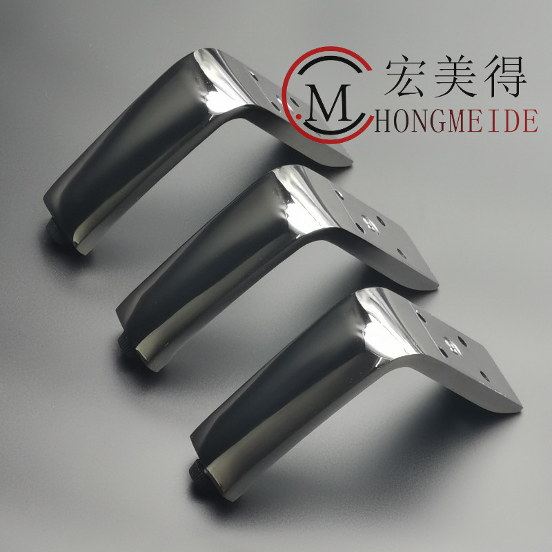 新款铝合金枪黑色沙发脚电视柜脚床头柜脚床脚橱柜腿家具脚可调节