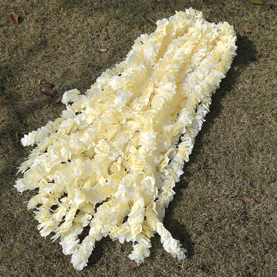 1M/2M With Artificial Orchid Flowers Rattan String Vine Gree