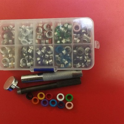 100set/box Multicolor 6mm Shoelaces eye Metal hole Eyelets r