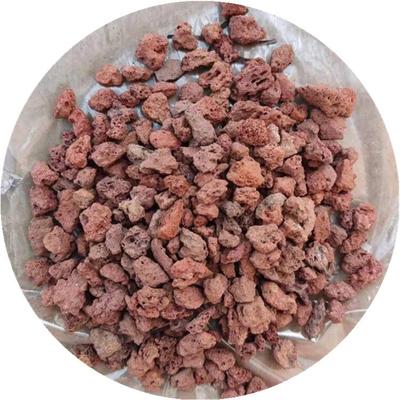 红色黑色块火山石园造景火山石多孔多肉形状艺各异大矿物