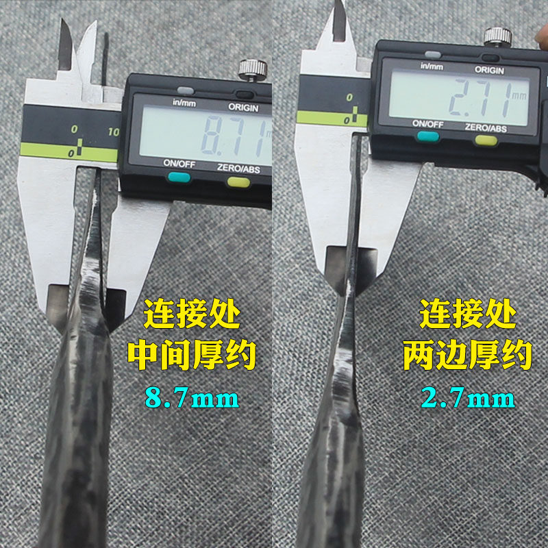 好货手工锻打砖刀双面圆头泥刀全钢铁匠砖刀泥工工具砌墙刀瓦刀切