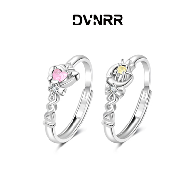 【带证书】DVNRR魔法棒 原创设计甜美精致闺蜜对戒