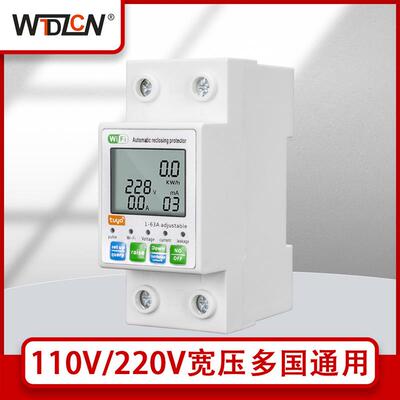 适配涂鸦智能断路器63a2p远程遥控定时器出口过流漏电保护家庭.工