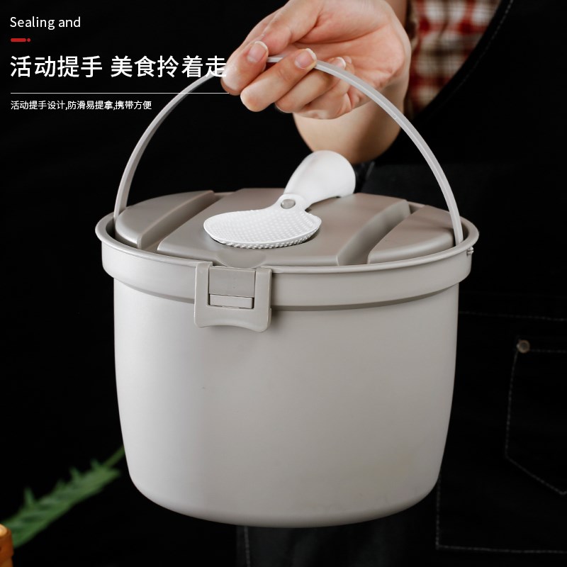 不锈钢保温饭盒双层防烫手提食堂饭桶上班族便携饭桶X提锅冰桶汤
