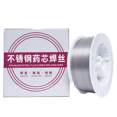 二保焊机用3f04L不用气不锈钢药芯焊丝 308L无气自保白钢焊丝 309