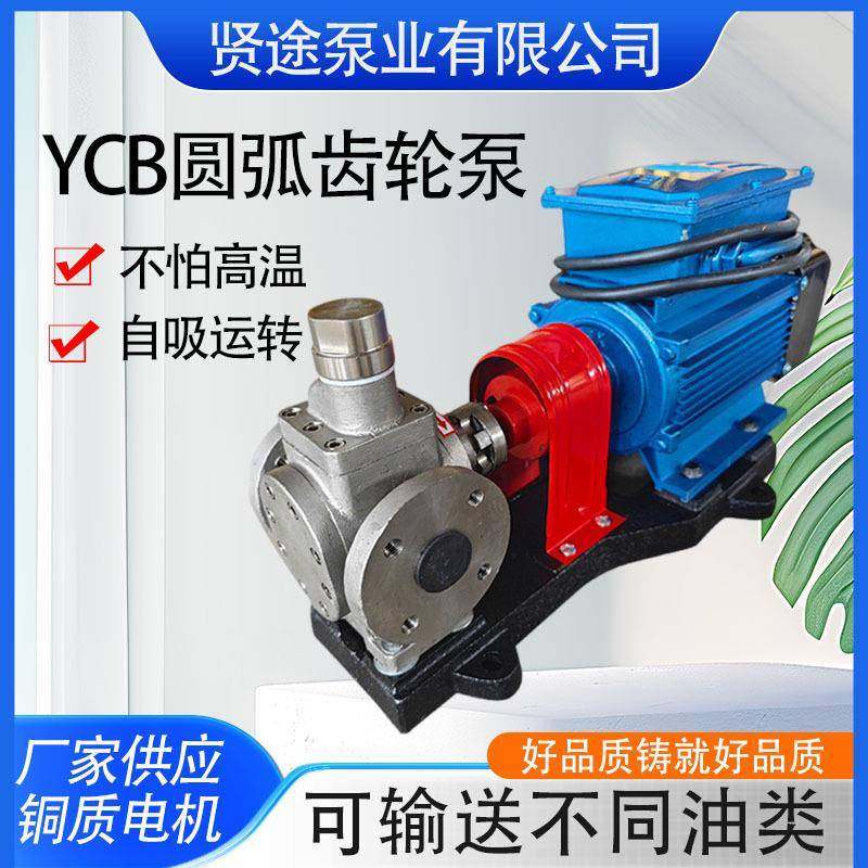 现货供应304不锈钢齿轮泵YCB1/0.6圆弧压力泵电动增压燃油泵_虎窝淘