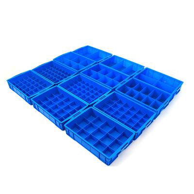 50塑料分多格周转箱隔料ZUW框物格子箱五金配件零分件盒分类塑料