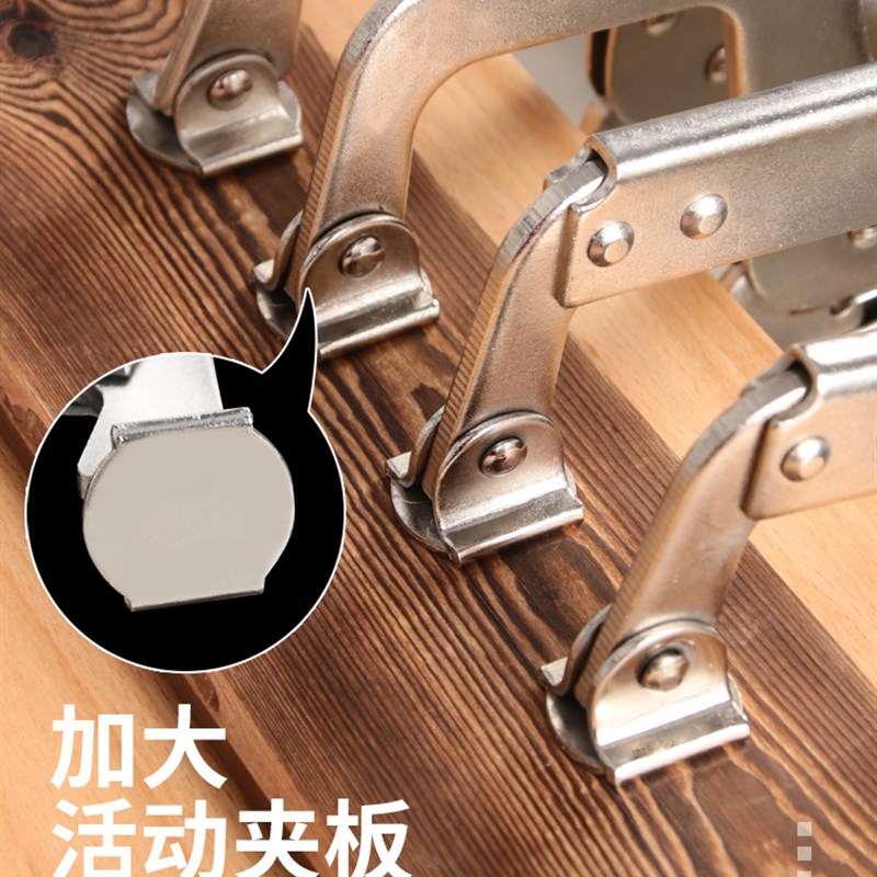 好货C型大力钳 工业级多功能万用10寸平头平口加力快速夹固定工具