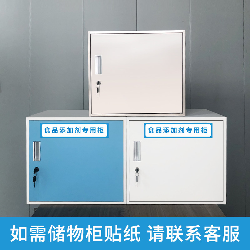 不锈钢食品添加剂专用柜箱带锁单门小型I铁皮文件柜家用学生储物