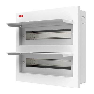 ABB配电箱 颖致系列金属/塑料面盖白色金色黑茶透明暗装强电箱