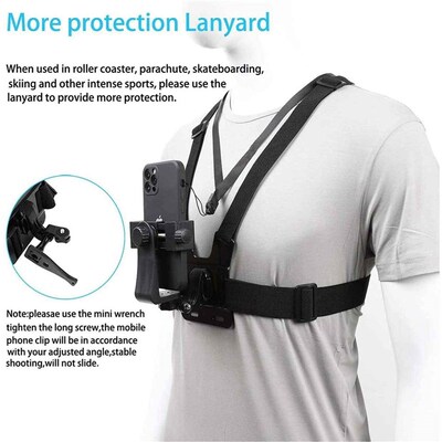 极速1Mobile Phsone Chest Mount Harnes Strp Holder CelalPhone