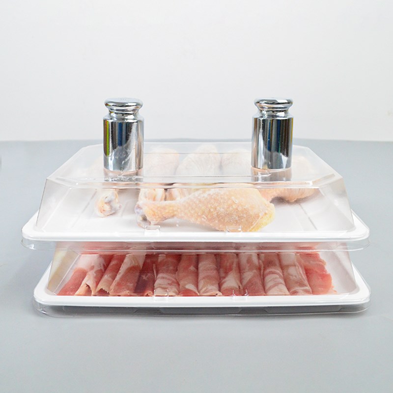 好货肥牛卷羊肉片包装盒长方形塑料透明防雾带盖商用冷冻生鲜羊肉