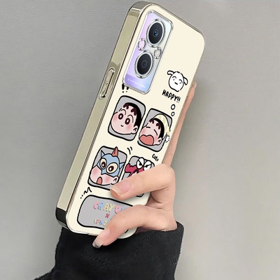 适用PFUM10手机壳PHA120套OPPOPFUM新款电镀四宫格小新外壳A965G型号A96OPPO全包OPPOA防摔ppoa男女生opρoa