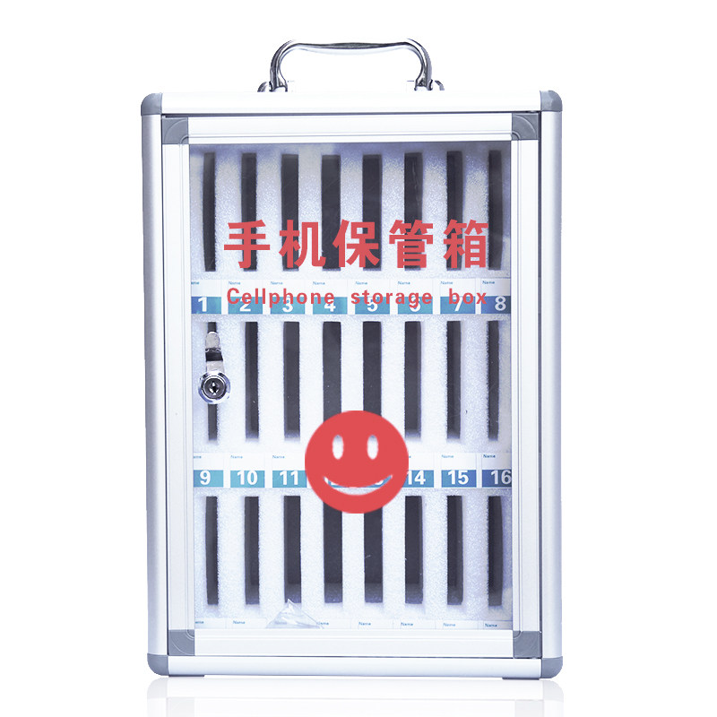 带锁手机存放柜学生员工管理手提壁E挂墙式透明收纳盒寄存柜保管
