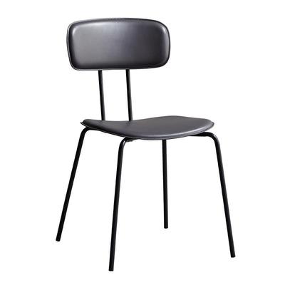 北餐椅用家现代简约马欧鞍皮椅铁53543艺凳靠背工业风设计师商务