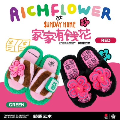 新年有钱花·步步生财拖鞋