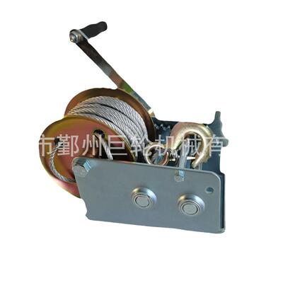 绞盘供应2500LBS-3500LBS织带款钢丝绳款手摇绞车，手摇绞盘
