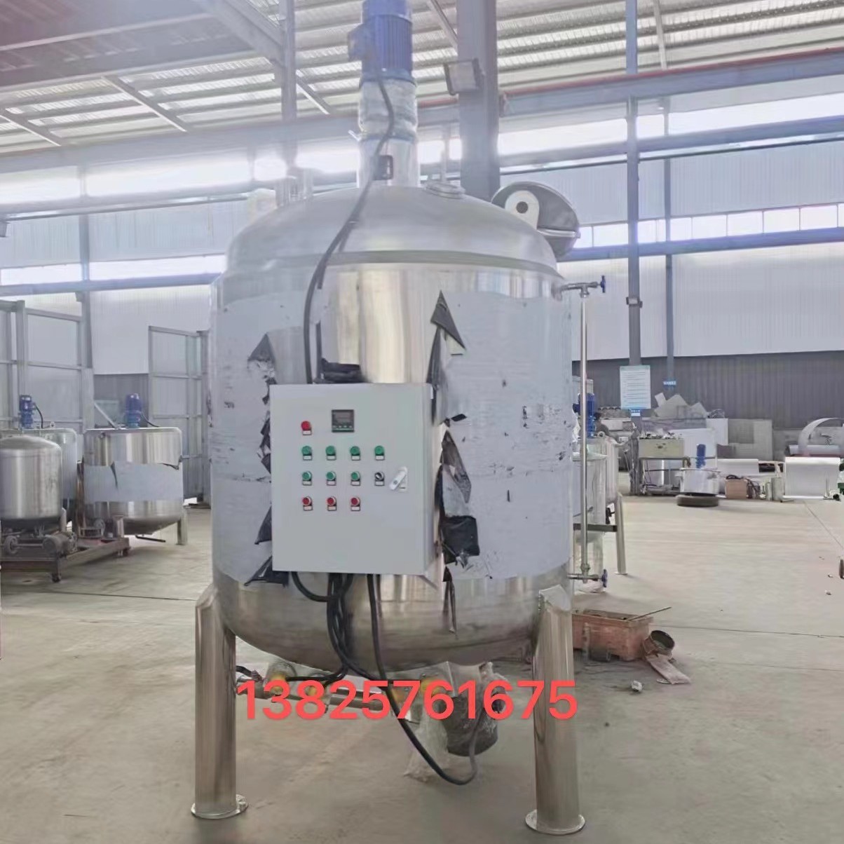厂家直销30kg~2吨高速液体搅拌反应釜电动液体搅拌罐反应釜变频