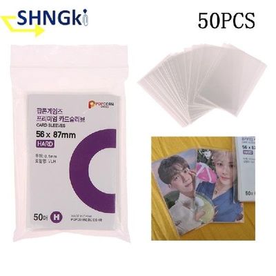 50pcs/lot 3inch Korea Card Sleeves Clear Acid Free-No CPP
