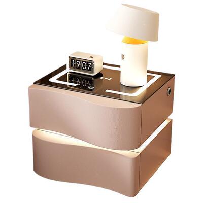 CTK智能头柜创轻意床家用简代约现多功能卧室无线充电奢高级感带