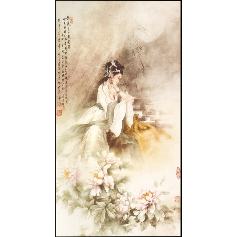 苏绣DIY套件初学 红楼梦十二钗 秦可卿75J*40 高档礼品 手工刺绣