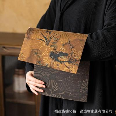 一品造茶物香复云纱干泡席新中盘式双面古桌旗布茶桌盘干泡OPY布