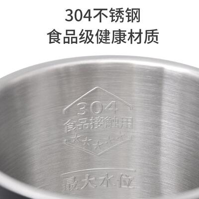龙力0.8升电锈热水壶干304印不钢电水壶烧水壶可log60973o防烧快