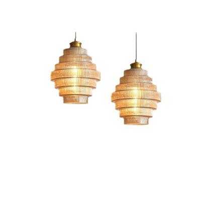 奥博现代简约中古吧台服装店玄关过道卧室玻璃餐厅床头小吊灯