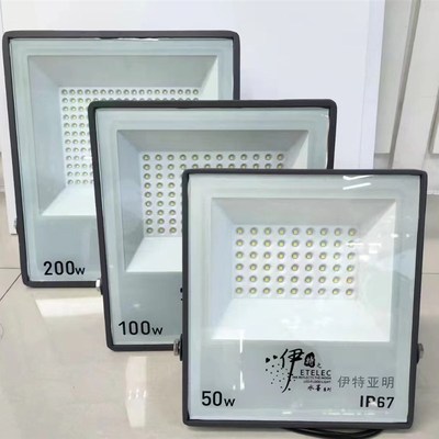 户外雀圣伊特水墨江南led投光灯家用50w100w200w防水工地足功率