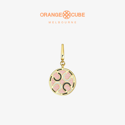 Orange Cube幸运马蹄挂坠925银原创小众设计高级感锁骨颈饰吊坠