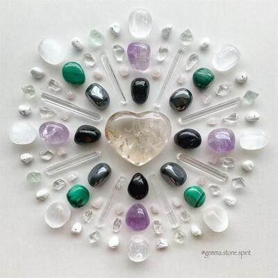 水晶手画材DYK工料包组疗不规则愈石合碎石滚石系列